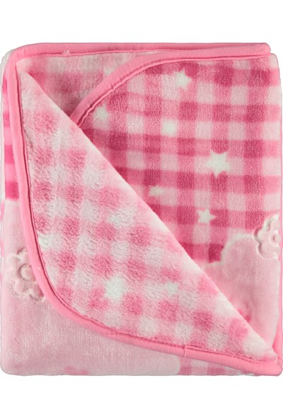 Golden Bebek Battaniye 105X125 cm Pembe