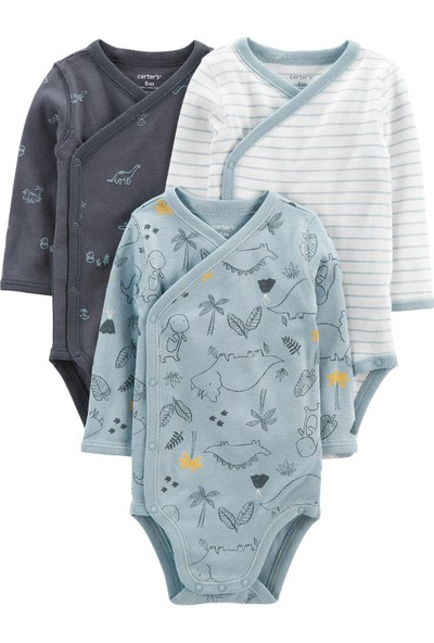 Carter's Dinazor 3'lü Bebek Body 1L775610