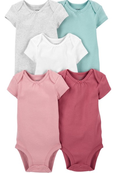 Carter's 5'li Kız Bebek Body 1L780910 Carter's 5'li Kız Bebek Body 1L780910