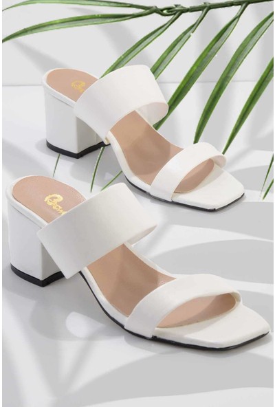Bambi Beyaz Kadın Terlik K04953160009