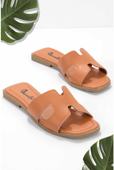 Bambi Turuncu Kadın Terlik K04956110009
