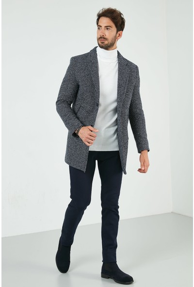Buratti Slim Fit Pamuklu Kaşe Kaban Erkek Kaban 5840110 Buratti Slim Fit Pamuklu Kaşe Kaban Erkek Kaban 5840110