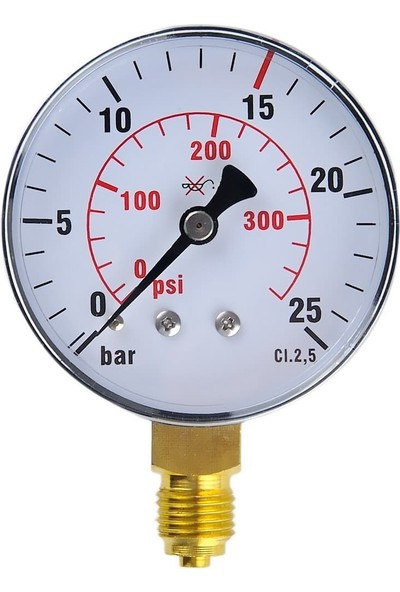 Simga Çap Ø63 mm Alttan Bağlantılı Kuru Tip Manometre Simga Çap Ø63 mm Alttan Bağlantılı Kuru Tip Manometre