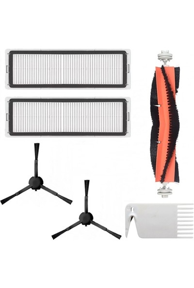 Vacuum Mop Pro 2+ 3D Uyumlu Siyah Yan Fırçalı 6 Parça Set Vacuum Mop Pro 2+ 3D Uyumlu Siyah Yan Fırçalı 6 Parça Set