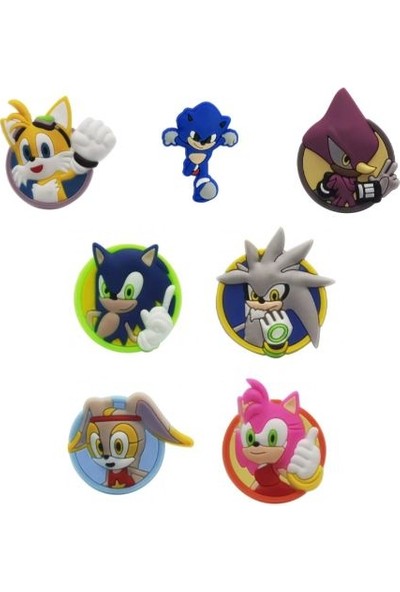 Seba Sonic Boom (7 Adet) Terlik Süsleri Crocs Terlik Süsü Seba Sonic Boom (7 Adet) Terlik Süsleri Crocs Terlik Süsü