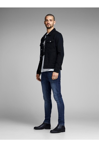 Jack & Jones 12110056_Jjiliam Jjoriginal Am 014 Düşük Bel Skinny Fit Düz Erkek Denim Pantolon