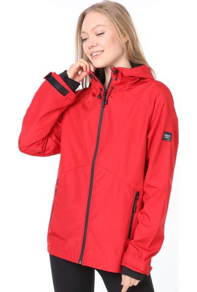 Ghassy Co. Kadın Yağmurluk Rüzgarlık Omuz Detaylı Mevsimlik Spor Ceket