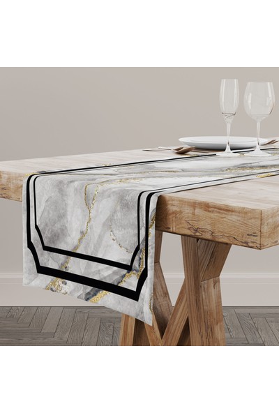 Jungle Halı Mermer Modern Runner