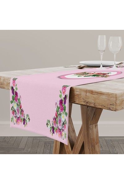 Jungle Halı Çiçekli Modern Runner