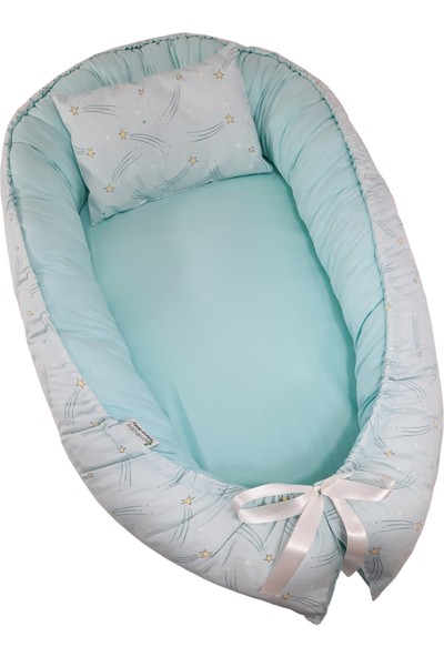 Bera Baby Berababy Maxi Mint Yıldızlı Babynest Bebek Yuvası