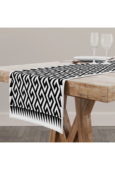 Jungle Halı Geometrik Modern Runner