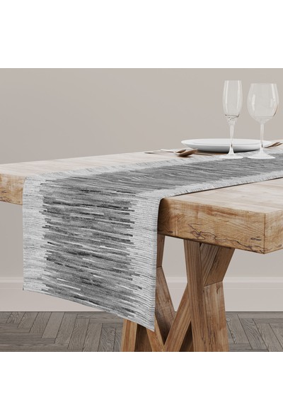 Jungle Halı Çizgili Modern Runner