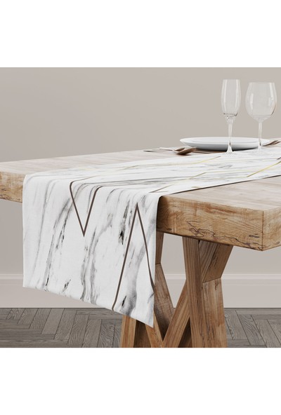 Jungle Halı Mermer Modern Runner