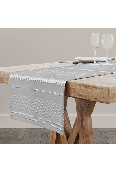 Jungle Halı Silver Modern Runner