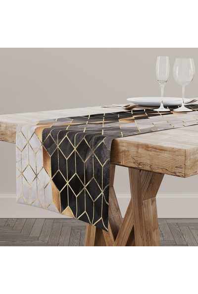 Jungle Halı Geometrik Modern Runner