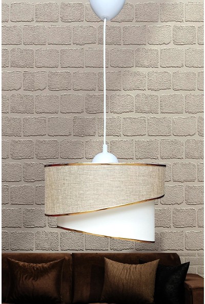 Eslight Ruzgar Modern Tekli Sarkıt Avize Sütlü Kahve E55 Eslight Ruzgar Modern Tekli Sarkıt Avize Sütlü Kahve E55