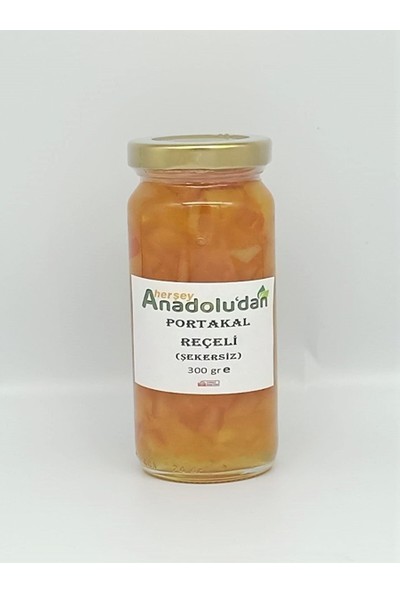Her Şey Anadolu'dan Portakal Reçeli (Şekersiz) 300 gr Her Şey Anadolu'dan Portakal Reçeli (Şekersiz) 300 gr