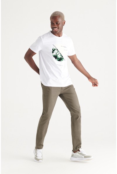 Avva Erkek Haki 5 Cepli Comfort Slim Fit Pantolon E003003