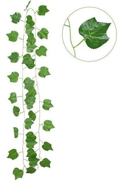 Yzhome Yapay Sarmaşık Üçgen Yaprak Yapay Çiçek Dekoru 230 cm 1'li