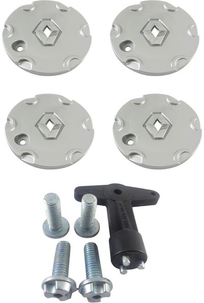 Otozet Megane 2 Jant Göbek Takımı ve Anahtar Seti 4 Adetli Takım Otozet Megane 2 Jant Göbek Takımı ve Anahtar Seti 4 Adetli Takım