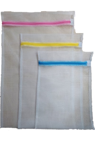 Ferzin 3 Adet Fermuarlı Çamaşır Yıkama Filesi