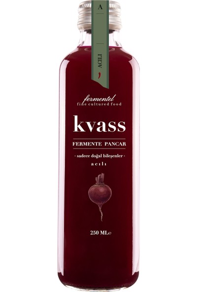 Kvass Acılı - Fermente Pancar ( Bir Kolide 20 'li Şişe . Hepsi Acılı )
