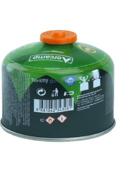 Orcamp Kartuş Tüp 230 gr Orcamp Kartuş Tüp 230 gr