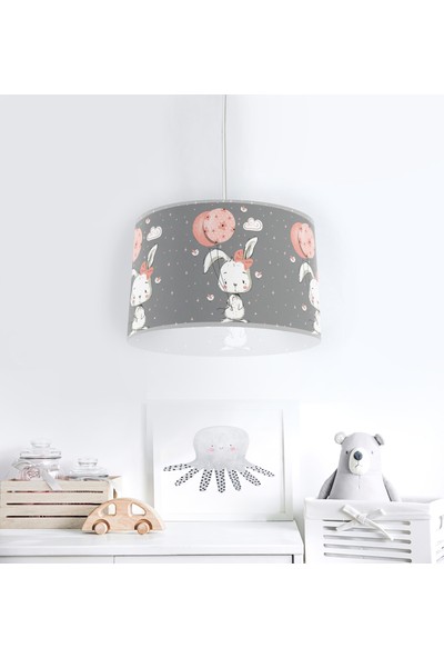 Jungle Halı Tavşanlı Jp166 Çocuk Odası Sarkıt Avize