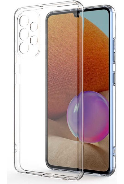 Fibaks Samsung Galaxy A32 Kılıf Kamera Korumalı Yumuşak Şeffaf Ince Süper Silikon Fibaks Samsung Galaxy A32 Kılıf Kamera Korumalı Yumuşak Şeffaf Ince Süper Silikon