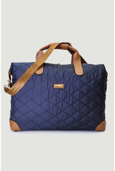 Monte Luı 710 Lacivert Kapitone Seyahat Çantası