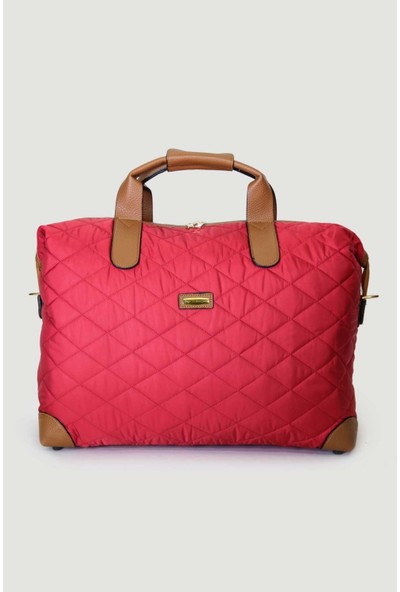 Monte Luı 710 Kırmızı Kapitone Seyahat Çantası