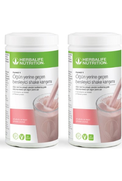 Herbalife Ahududu ve Beyaz Çikolata Aromalı Shake 2 x 500 gr