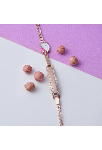 Yantra Silver H.k. Model Taşlı Zincirli Çocuk Künyesi Yantra Silver H.k. Model Taşlı Zincirli Çocuk Künyesi