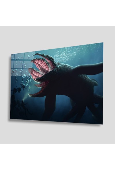 idealizbiz Sualtı Canlıları Cam Tablo 4mm Dayanıklı Temperli Cam