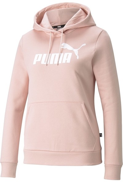 Puma Ess Logo Hoodie Tr (S) Kadın Pembe Sweatshirt - 58679736