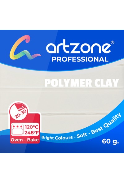 Artzone Soft Polimer Kil 60 Gram White Artzone Soft Polimer Kil 60 Gram White
