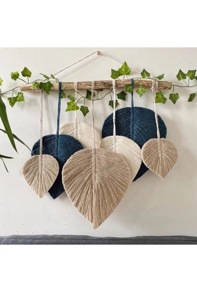 Seray Home Asya 7 Yapraklı Makrome Duvar Süsü