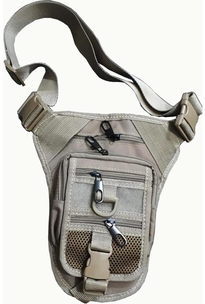 Asker Vadisi Motosiklet Bacak Tabanca Taşımbel Çantası Siyah