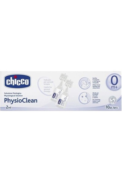 Chicco Physioclean Serum Fizyolojik Solüsyon 10 Adet 2 ml Chicco Physioclean Serum Fizyolojik Solüsyon 10 Adet 2 ml