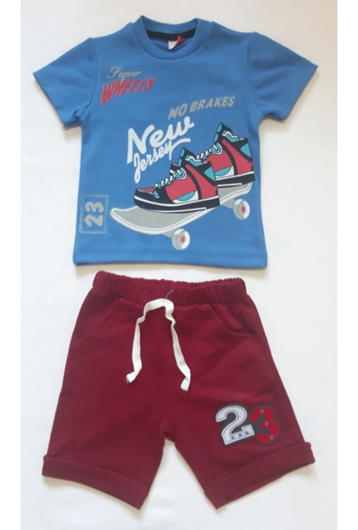 Lila Butik Şortlu Çocuk Takım