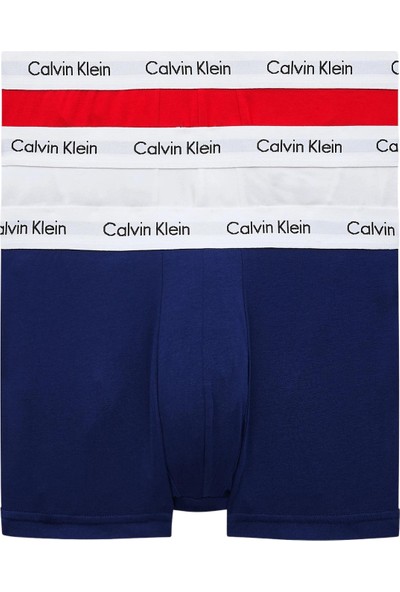 Calvin Klein U2664G Low Rise Trunk 3PK Erkek Boxer Calvin Klein U2664G Low Rise Trunk 3PK Erkek Boxer
