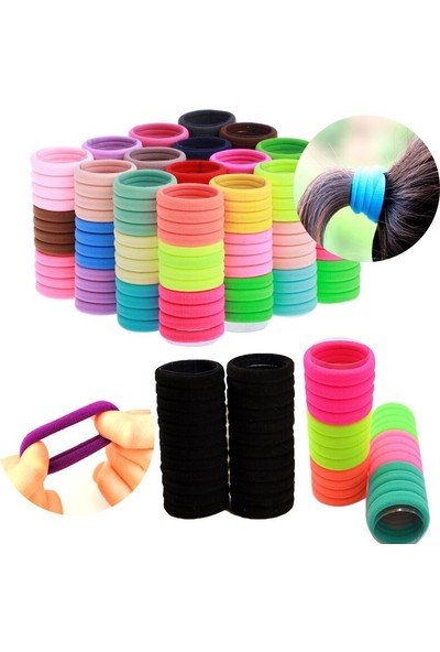 Bgk 100 ' Lü Renkli Lastik Toka Seti