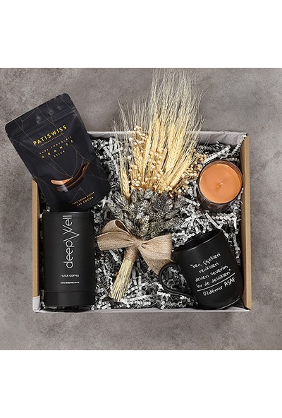 Deepwell Özel Gün Arkadaşa Hediye Seti Çiçek Kahve Çikolata Seti Deepwell Özel Gün Arkadaşa Hediye Seti Çiçek Kahve Çikolata Seti