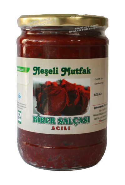 Neşeli Mutfak Hatay Acı Biber Salçası 695 gr Neşeli Mutfak Hatay Acı Biber Salçası 695 gr