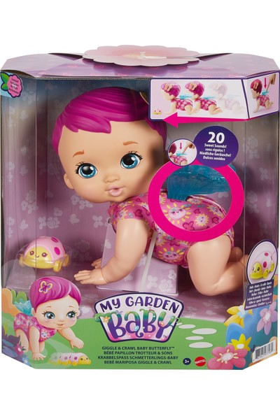 My Garden Baby Neşeli ve Hareketli Kelebek Bebeğim (30CM)