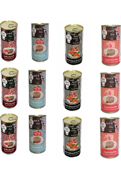 Chef's Choice Kıyılmış Karışık Konserve Köpek Maması 12 x 400 Gram Chef's Choice Kıyılmış Karışık Konserve Köpek Maması 12 x 400 Gram
