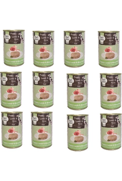 Chefs Choice Kuzulu Pirinçli Ezme Yavru Köpek Konservesi 400 Gram x 12'li Chefs Choice Kuzulu Pirinçli Ezme Yavru Köpek Konservesi 400 Gram x 12'li