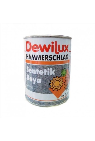 Dewilux Hammerschlag Sentetik Boya 0,75 Lt Gümüş Gri
