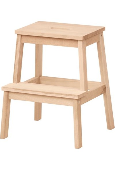 Çağla Mobilya Ahşap Basmaklı Tabure