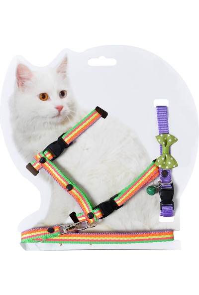 X-Perk Kedi Göğüs Bel Gezdirme Takımı - Boyun Tasması
